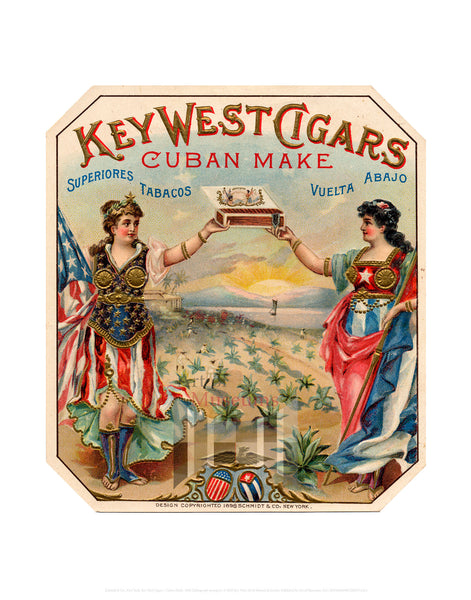 Art of Museums Print: Schmidt & Co. New York, Key West Cigars - Cuban ...