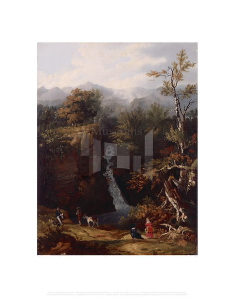 Art of Museums Print: Henry Cheever Pratt, Thomas Cole Sketching in the ...
